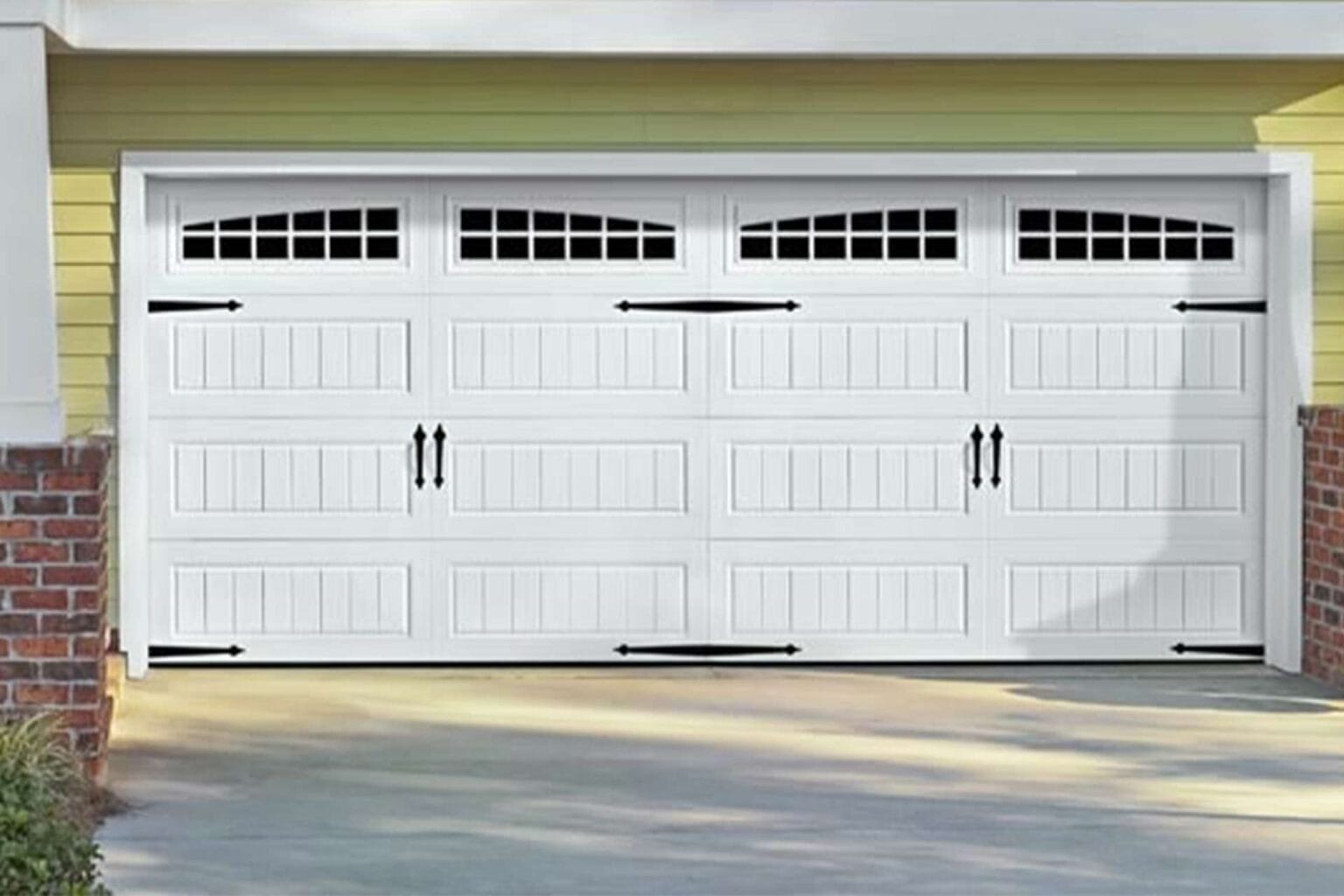 Garage Door – Long Panel Bead Board with Moonlite Windows, Blue Ridge ...
